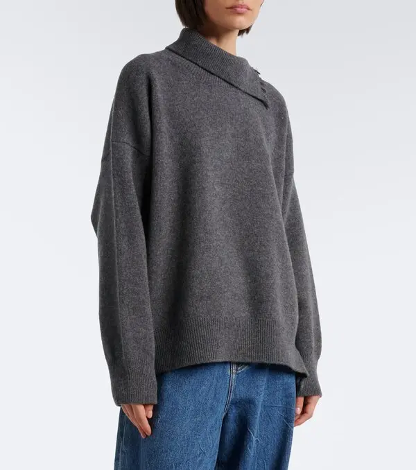 RÓHE Distressed Wool-blend Sweater