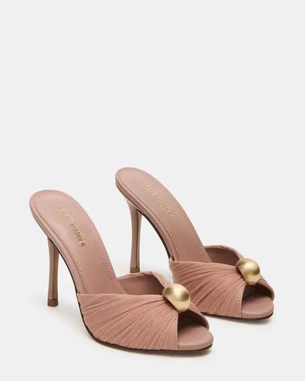 Steve Madden Priya /gold Mule Heels