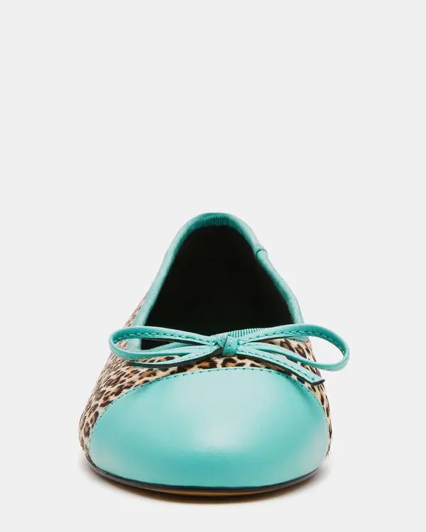 Steve Madden Kit Teal/leopard Ballet Flats