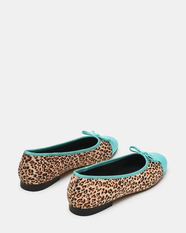 Steve Madden Kit Teal/leopard Ballet Flats