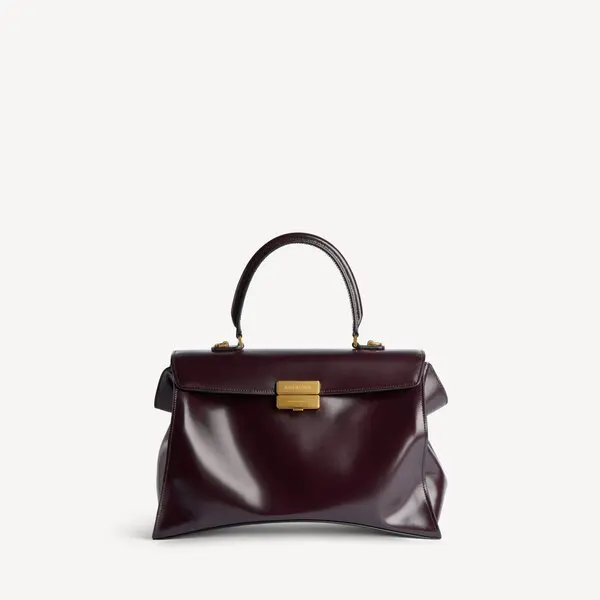 Balenciaga Hourglass Avenue Top Handle Bag Medium - Red
