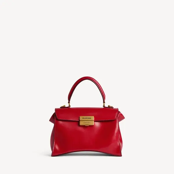 Balenciaga Hourglass Avenue Top Handle Bag Small - Red