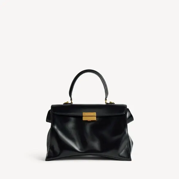 Balenciaga Hourglass Avenue Top Handle Bag Medium - Black