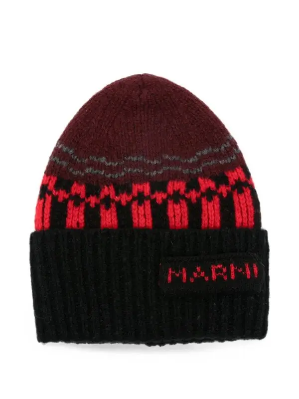 Marni Hat Wool Hats - Red