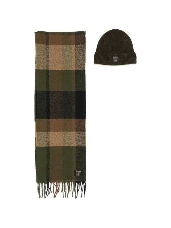Barbour Beanie And Scarf Set "westerdale