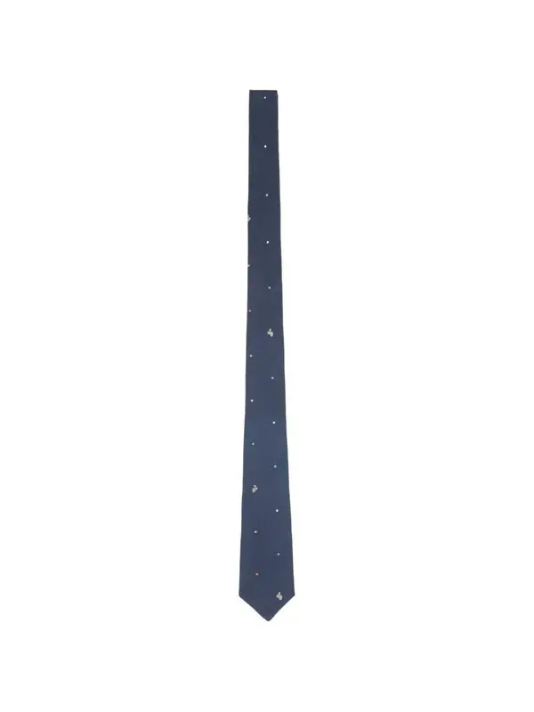 Paul Smith Tie Spot Rabbit - Blue