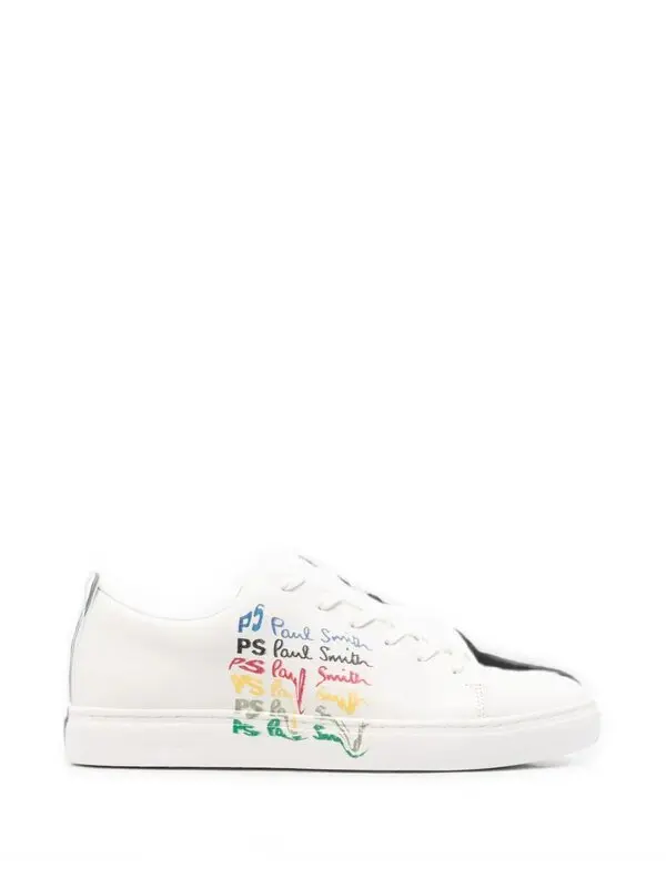 Paul Smith Trainers Logo Overprint Lee - White