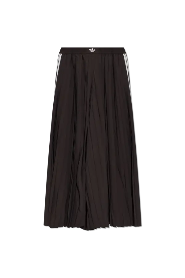 ADIDAS ORIGINALS Pleated Wide-leg Trousers - Brown