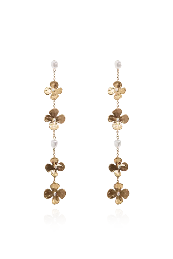 Cult Gaia Lucky" Earrings - Gold