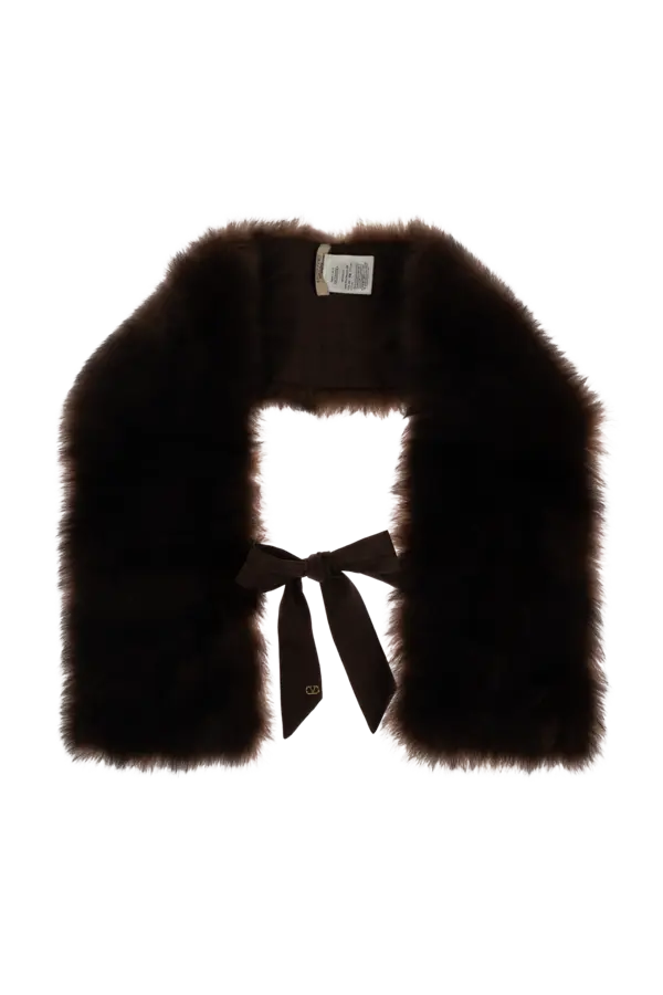Valentino Garavani Lamb Fur Scarf - Brown