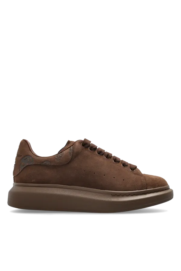 Alexander McQueen Suede Sports Shoes With Logo - Brown