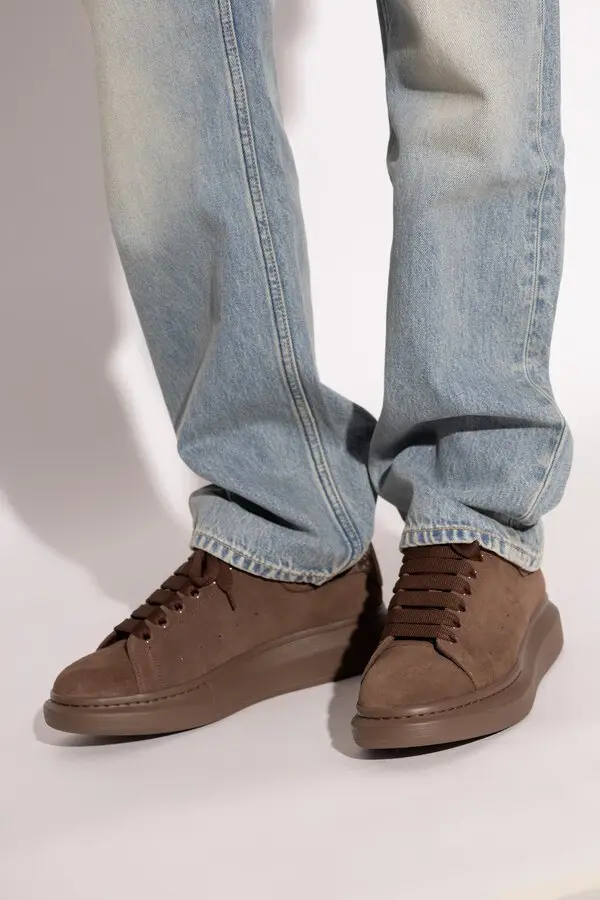Alexander McQueen Suede Sports Shoes With Logo