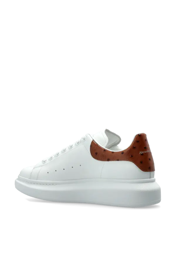 Alexander McQueen Leather Sports Shoes With Logo - White