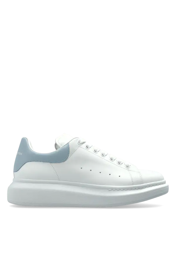 Alexander McQueen Leather Sports Shoes With Logo - White