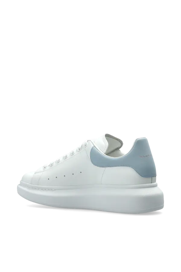 Alexander McQueen Leather Sports Shoes With Logo - White