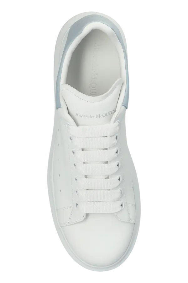 Alexander McQueen Leather Sports Shoes With Logo - White