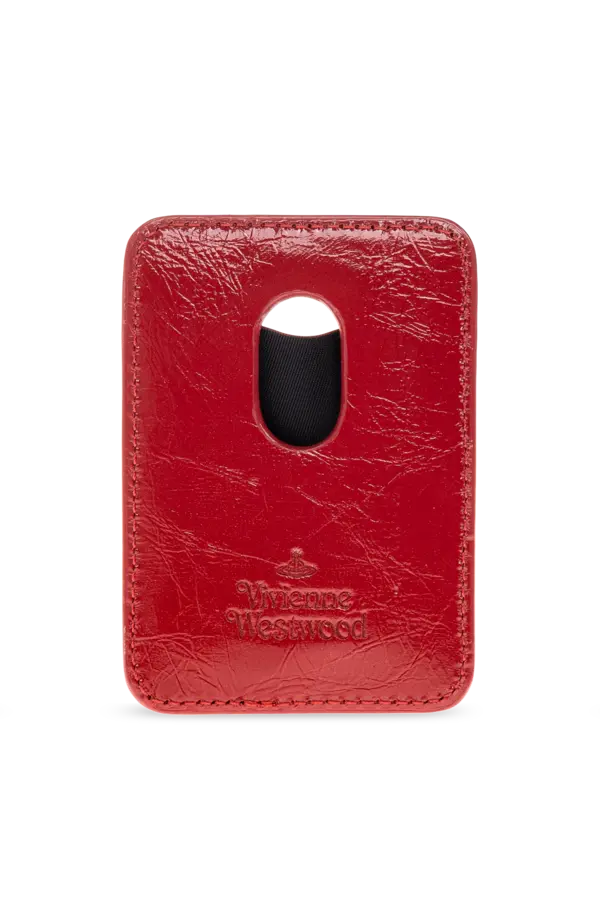 VIVIENNE WESTWOOD Leather Magsafe Card Sleeve