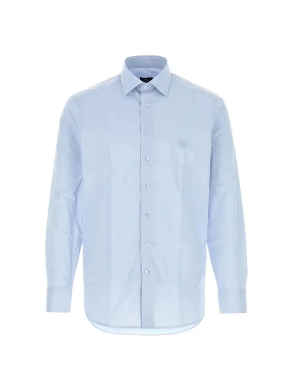 Etro Stretch Poplin Shirt - Blue