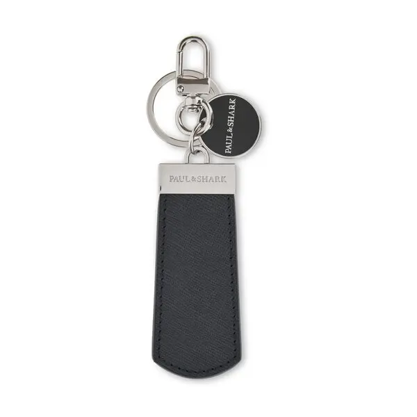 Paul & Shark Saffiano Leather Keyring - Dama Blue