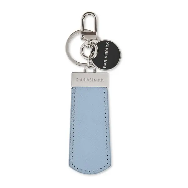 Paul & Shark Saffiano Leather Keyring - Skyway