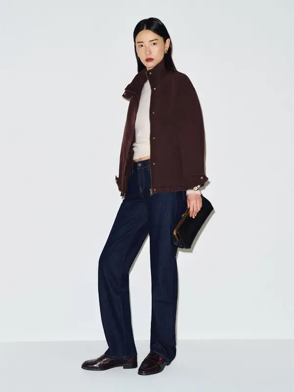 REFORMATION Andrew Canvas Jacket - Brown