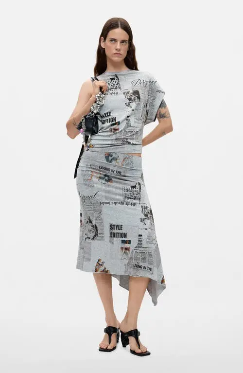 Desigual Handkerchief Hem Skirt