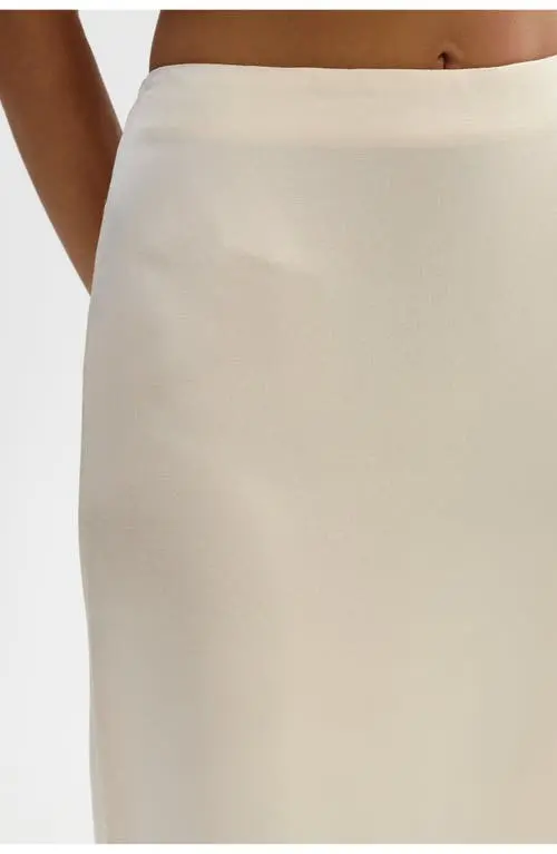 LAMARQUE Mika Satin Skirt - Cream