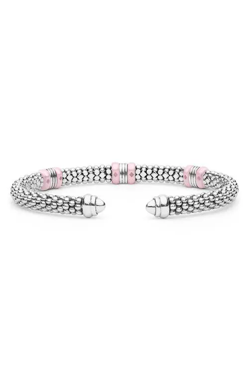 Lagos Signature Caviar Ceramic Station Bracelet