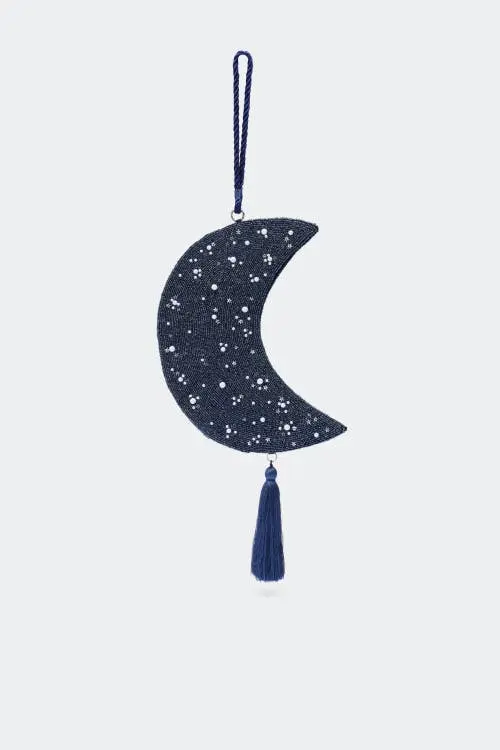 SIMONMILLER Beaded Crescent Wristlet - Navy