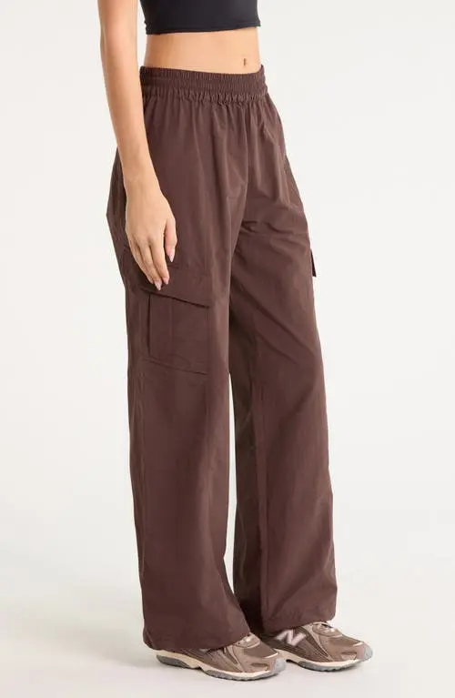 MPG Wide Leg Cargo Pants - Java