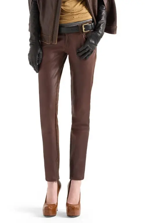 7 For All Mankind Y2k Coated Low Rise Skinny Pants