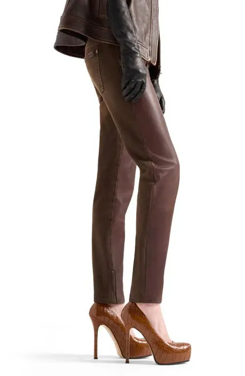 7 For All Mankind Y2k Coated Low Rise Skinny Pants