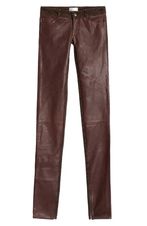 7 For All Mankind Y2k Coated Low Rise Skinny Pants