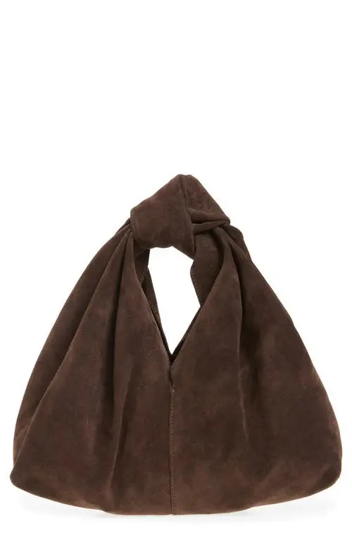 LOEFFLER RANDALL Helga Suede Knot Top Handle Bag