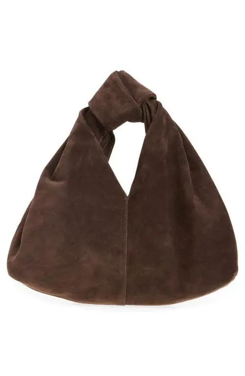 LOEFFLER RANDALL Helga Suede Knot Top Handle Bag