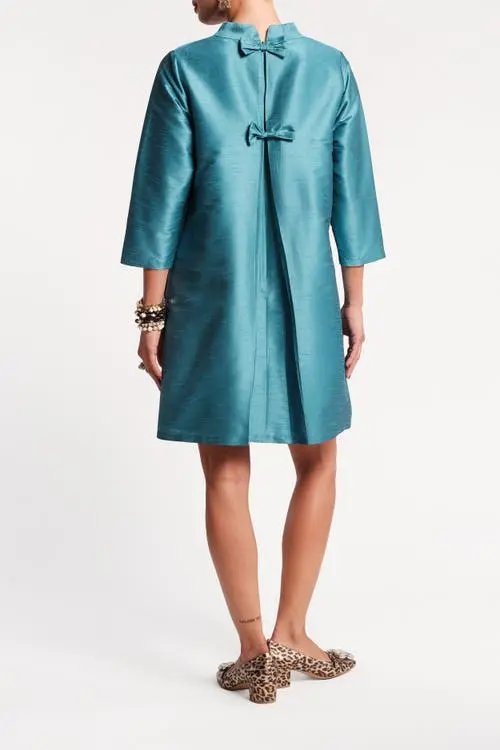 FRANCES VALENTINE Diplomat Mini Dress With Sleeves