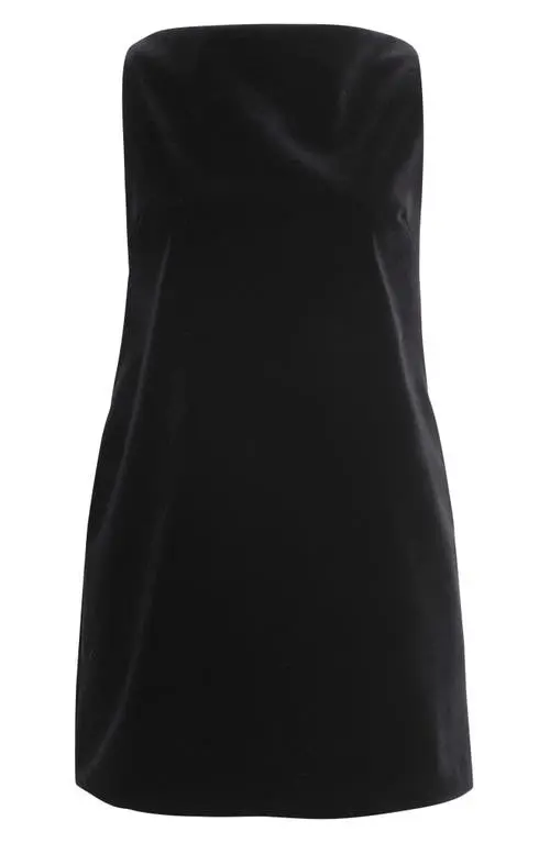 Brandon Maxwell Sable Mantle Minidress