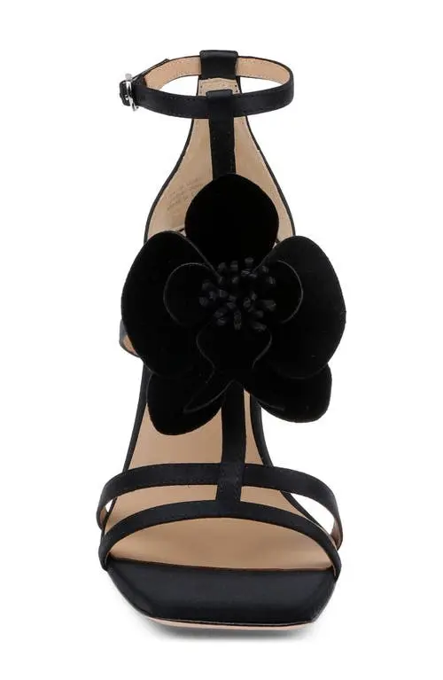 Badgley Mischka Rosalia Ankle Strap Sandal - Blacksatin