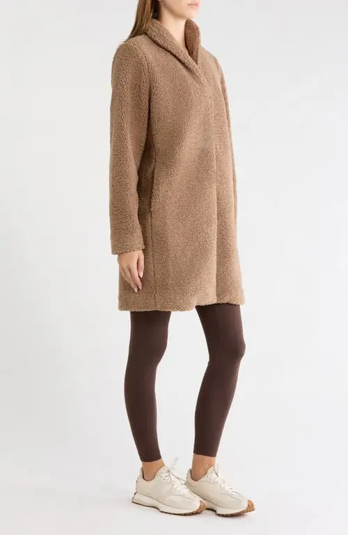 MPG Berber Faux Shearling Long Coat