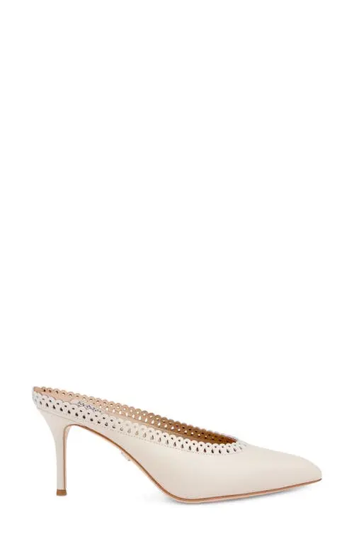 Badgley Mischka Rylie Scalloped Mule - Cream/white