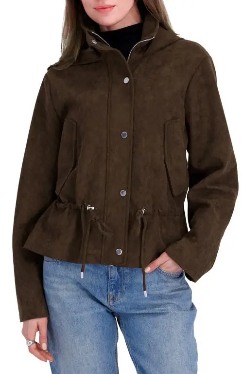 Tahari Ruby Faux Suede Jacket