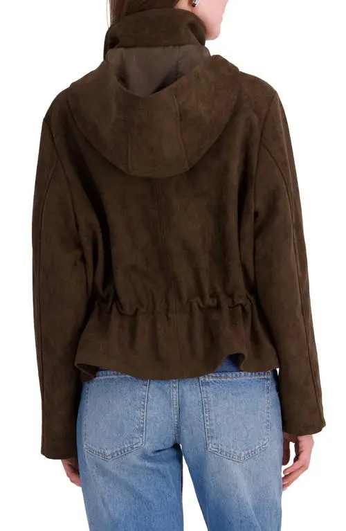 Tahari Ruby Faux Suede Jacket