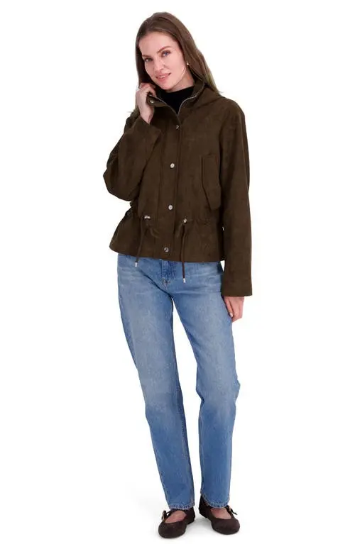 Tahari Ruby Faux Suede Jacket