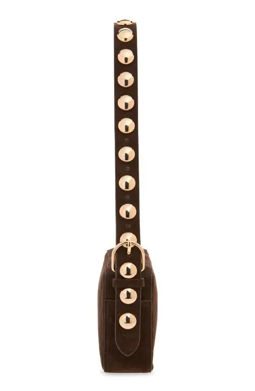 LOEFFLER RANDALL Tally Studded Suede Shoulder Bag