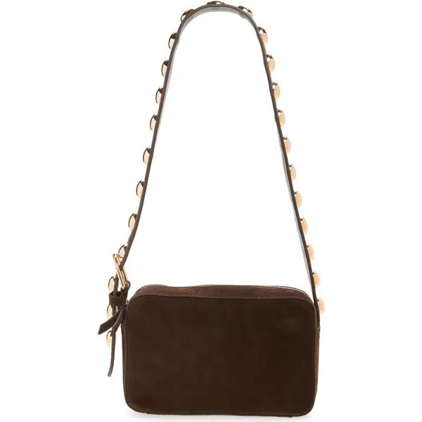 LOEFFLER RANDALL Tally Studded Suede Shoulder Bag - Tmoro