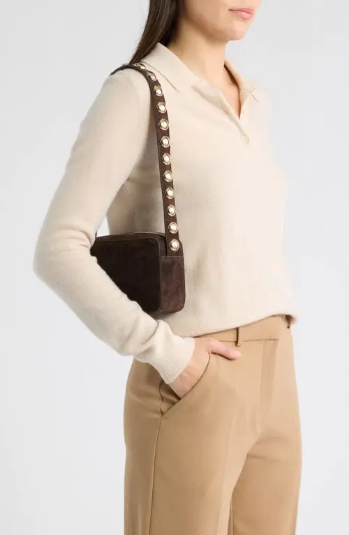 LOEFFLER RANDALL Tally Studded Suede Shoulder Bag