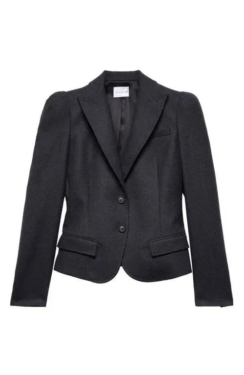7 For All Mankind High Shoulder Wool Blazer