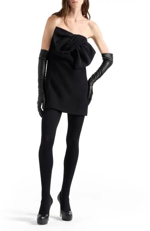 7 For All Mankind Bow Strapless Minidress