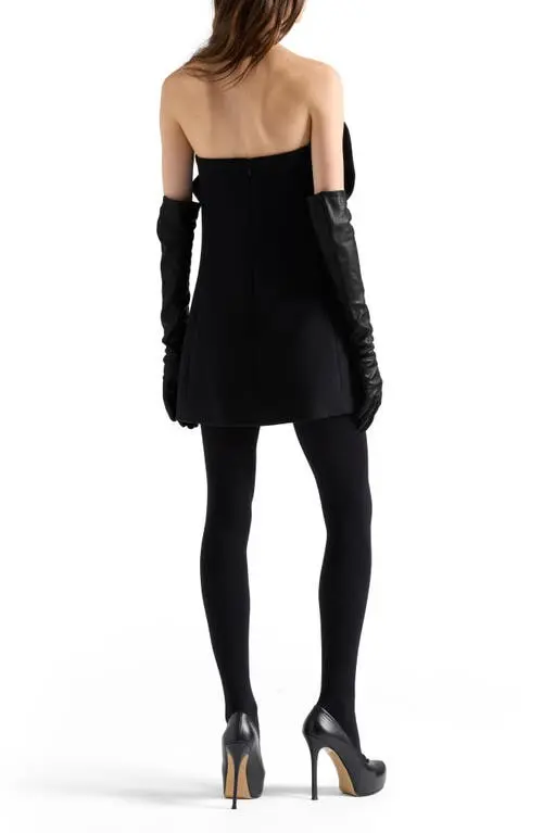 7 For All Mankind Bow Strapless Minidress