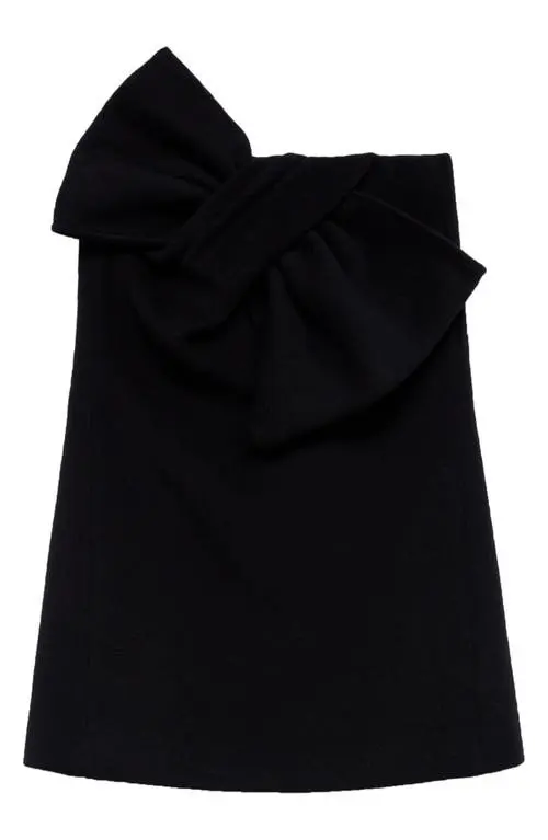 7 For All Mankind Bow Strapless Minidress